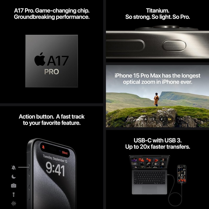 Apple iPhone 15 Pro Max A3108 Характеристики, отзывы и цены